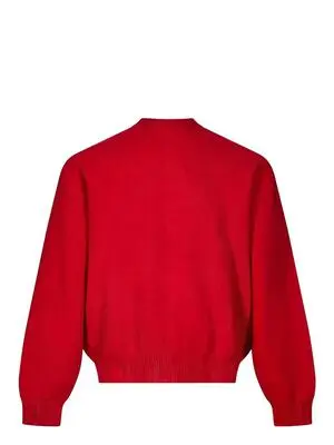 Jacquemus Embroidered Crew-neck Sweater - Red