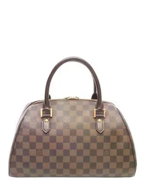 LOUIS VUITTON 2002 Rivera Mm Damier Ebene Tote Bag - Brown