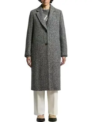 PESERICO Herringbone-pattern Notched-lapels Coat