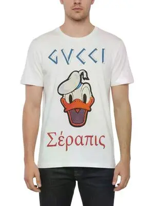 Gucci X Disney Donald Duck Embroidery T-shirt - White