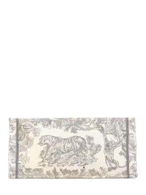 Dior Book Embroidered Canvas Medium Tote Bag - Grey