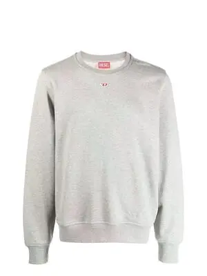 DIESEL® S-ginn-d Logo-appliqué Sweatshirt - Grey