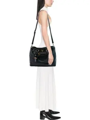 Prada 2010-2026 Soft Calf Satchel - Black