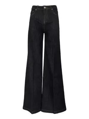 Ermanno Scervino Pressed-crease Wide-leg Jeans - Blue