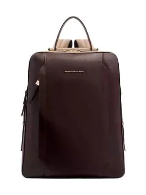 PIQUADRO Rfid-blocking Leather Laptop Backpack - Red