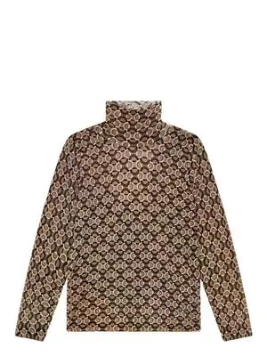 Malìparmi Geometric-print Roll-neck Sweater - Neutrals
