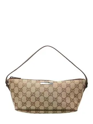 Gucci 2000-2015 Gg Canvas Boat Shoulder Bag - Neutrals