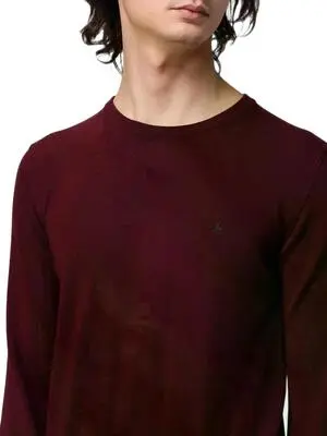 BROOKSFIELD Crew-neck Wool Sweater - Red