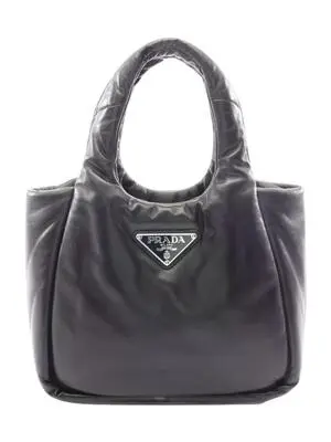 PRADA 2010s Small Padded Leather Tote Bag