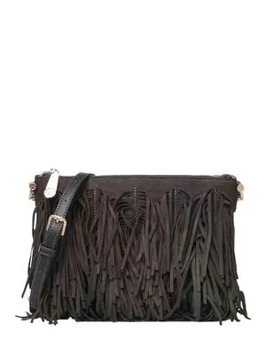 V°73 Opale Fringe-embellished Shoulder Bag - Brown