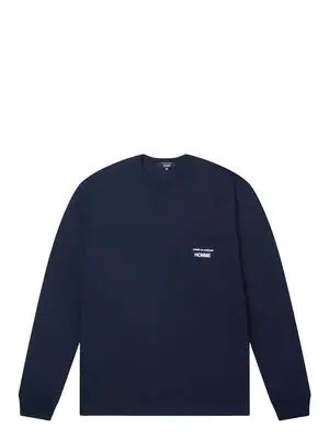 Comme Des Garçons Logo-print Pocket T-shirt - Blue