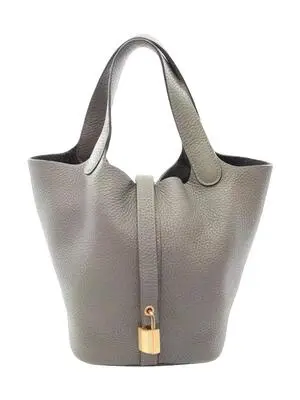 Hermès 2022 Picotan Lock Pm Tote Bag - Grey