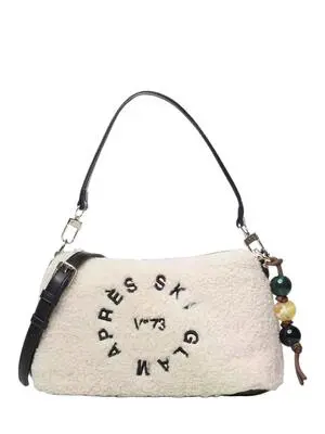 V°73 Embroidered Teddy-effect Tote Bag - Neutrals