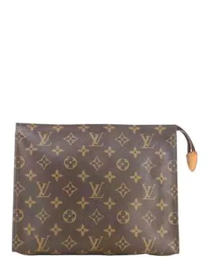 LOUIS VUITTON Toiletry Pouch Monogram Canvas 26 Clutch Bag - Brown