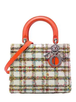 DIOR 2014 Medium Tweed Lady Dior Satchel