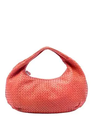 Bottega Veneta 2010 Large Nappa Intrecciato Belly Hobo Bag - Orange