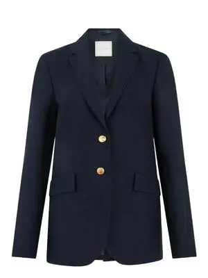 Brooks Brothers Hopsack Virgin Wool Blazer - Blue