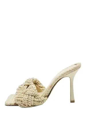 Bottega Veneta Lido Woven Straw Sandals - Neutrals