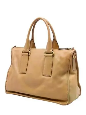 Prada 2010-2026 Soft Calf Satchel - Brown