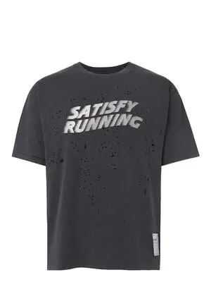 Satisfy Mothtech™ Printed Cotton T-shirt - Black
