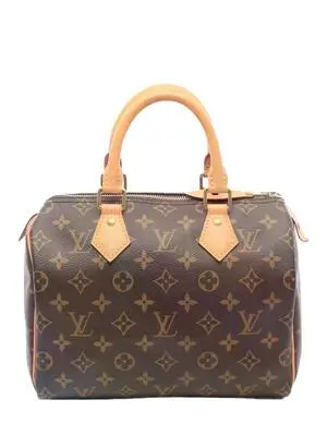 LOUIS VUITTON 2010s 25 Speedy Monogram Tote Bag - Brown