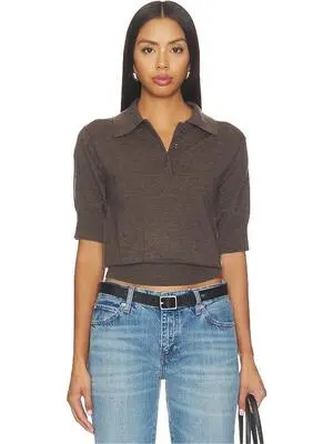 Eterne Journey Cashmere Jersey Short Sleeve Top In . Also - Brown