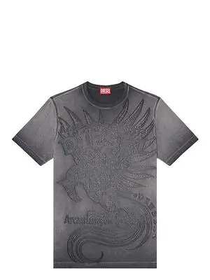 DIESEL® Embossed-graphic Jersey T-shirt - 96h