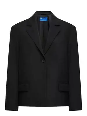 Karl Lagerfeld X Pietro Terzini Oversized Boxy Blazer - Black