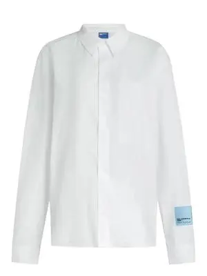 Karl Lagerfeld X Pietro Terzini Boxy Poplin Shirt - White