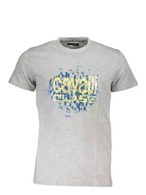 Roberto Cavalli Logo-print Cotton T-shirt - Grey