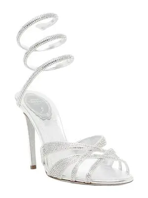 Rene Caovilla 105mm Cleo Sandals - Silver