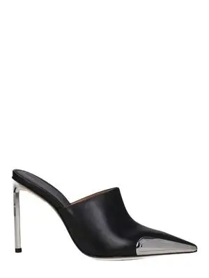 Off-White Metal-tip Leather Pumps - Black