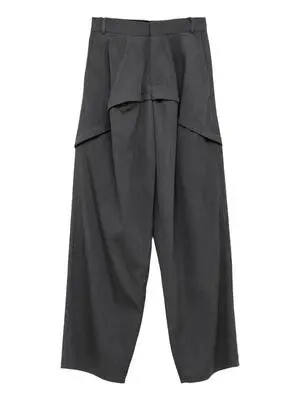 Loewe Panelled Wool Trousers - Grey