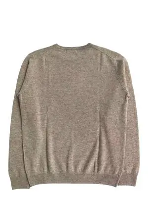 BALDININI Crew-neck Ribbed-trim Sweater - Neutrals