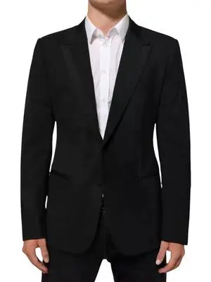 Dolce & Gabbana Peak-lapels Wool Blazer - Black