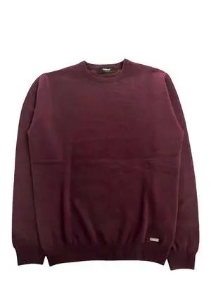 BALDININI Logo-plaque Crew-neck Sweater Red