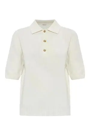BALMAIN Short-sleeve Wool Polo Shirt
