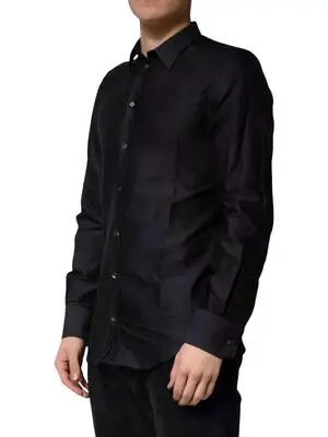 Dolce & Gabbana Polka-dot Long-sleeve Shirt - Blue