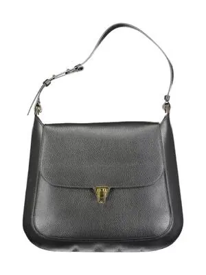 COCCINELLE Grainy Leather Shoulder Bag - Black
