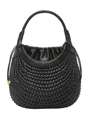 Loewe Leather Diamond Top-handle Bag Black