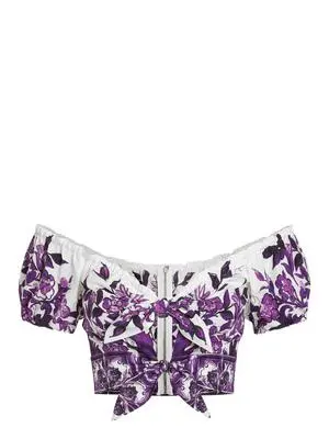 Dolce & Gabbana Majolica-print Poplin Top - Shirts And Tops 40 Multicolor
