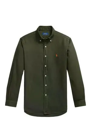 Polo Ralph Lauren Logo-embroidered Button-down Shirt - Green