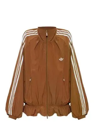 Adidas Ruffled Zip-up Jacket - Brown