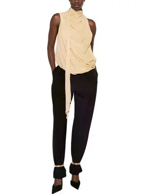 SIMONA CORSELLINI Anklet-detail Trousers