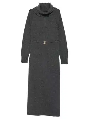 TWINSET Roll-neck Maxi Dress