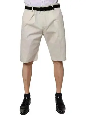 Dolce & Gabbana Pleated-detail Chino Shorts - Neutrals