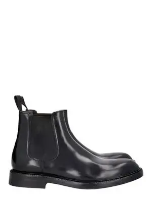 Al Duca D'aosta Elasticated Leather Chelsea Boots - Black