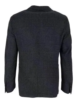 BRERA Check-pattern Blazer - Blue