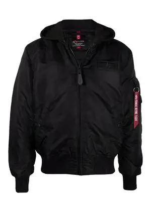Alpha Industries Logo Bomber Jacket - Black