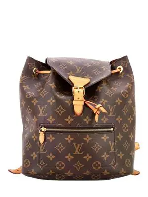 LOUIS VUITTON Montsouris Monogram Canvas Backpack - Brown